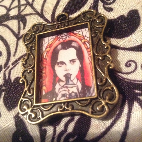 Jewelry | Wednesday Addams Custom Made Large Pendant | Poshmark